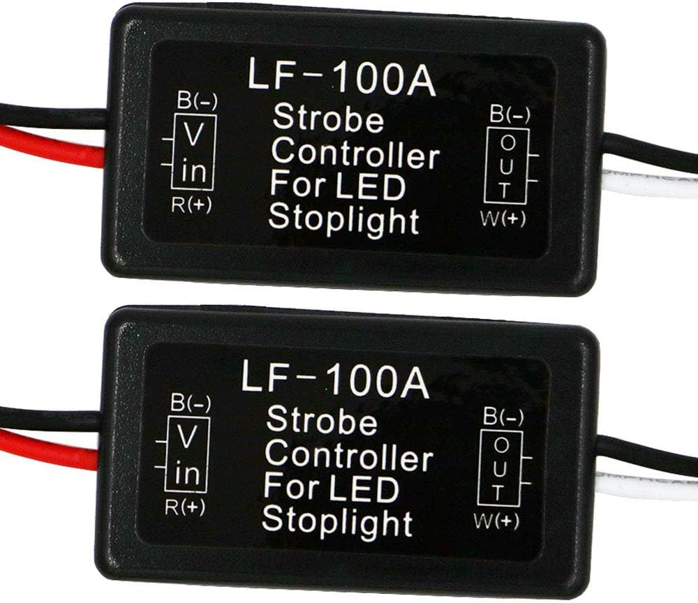 Amazon.com: YSY 2PCS LF-100A Flash Strobe Controller Auto Car Flasher ...