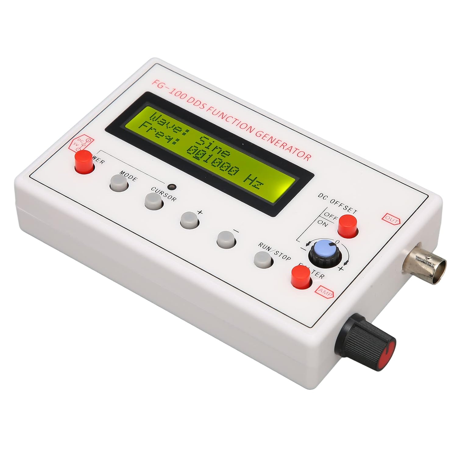 DDS Function Signal Generator, Sine Wave 1Hz-500KHz, Square Wave 1Hz ...