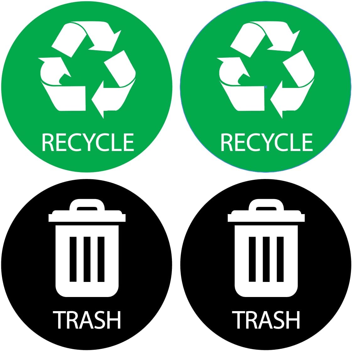 Recycle Sticker for Bin - Perfect Bin Stickers For Refuse Cans - 5" by ...