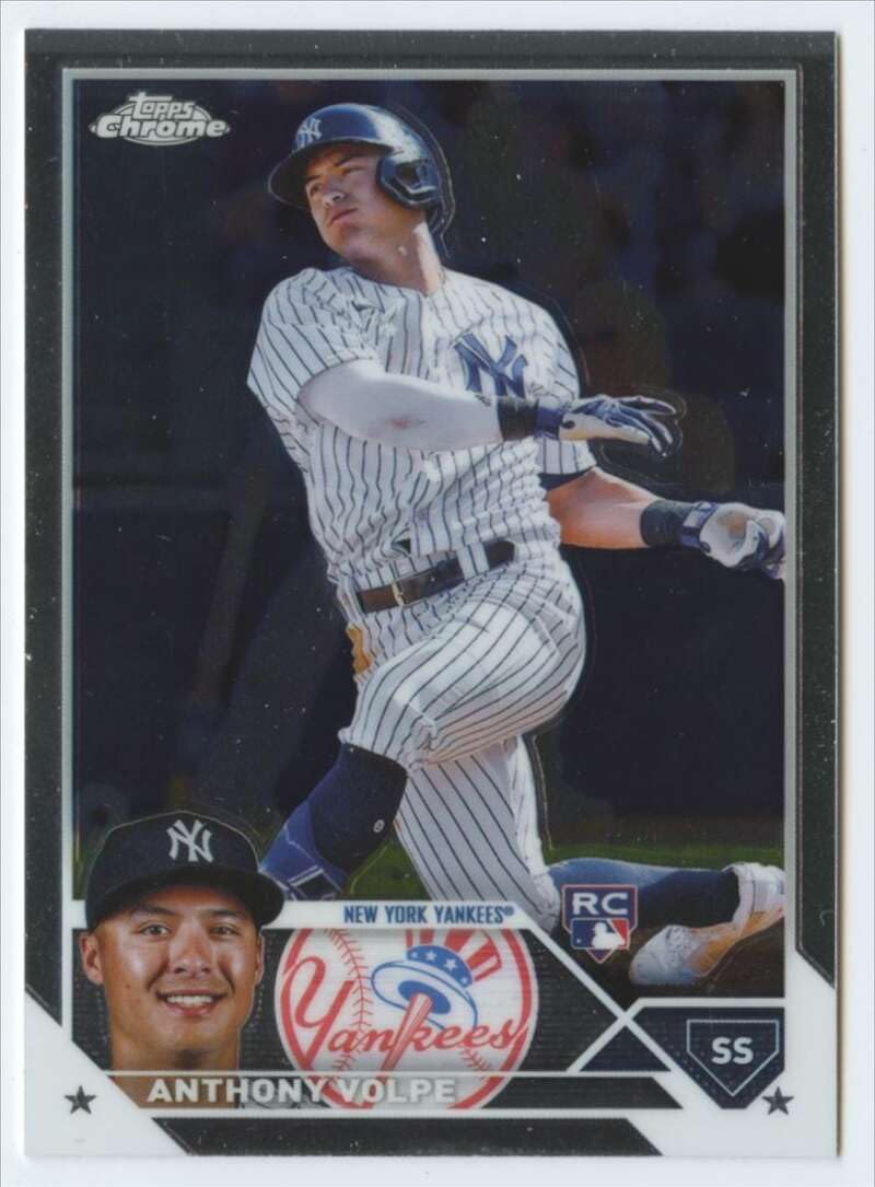 Amazon.com: 2023 TOPPS CHROME #4 ANTHONY VOLPE RC NEW YORK YANKEES ...