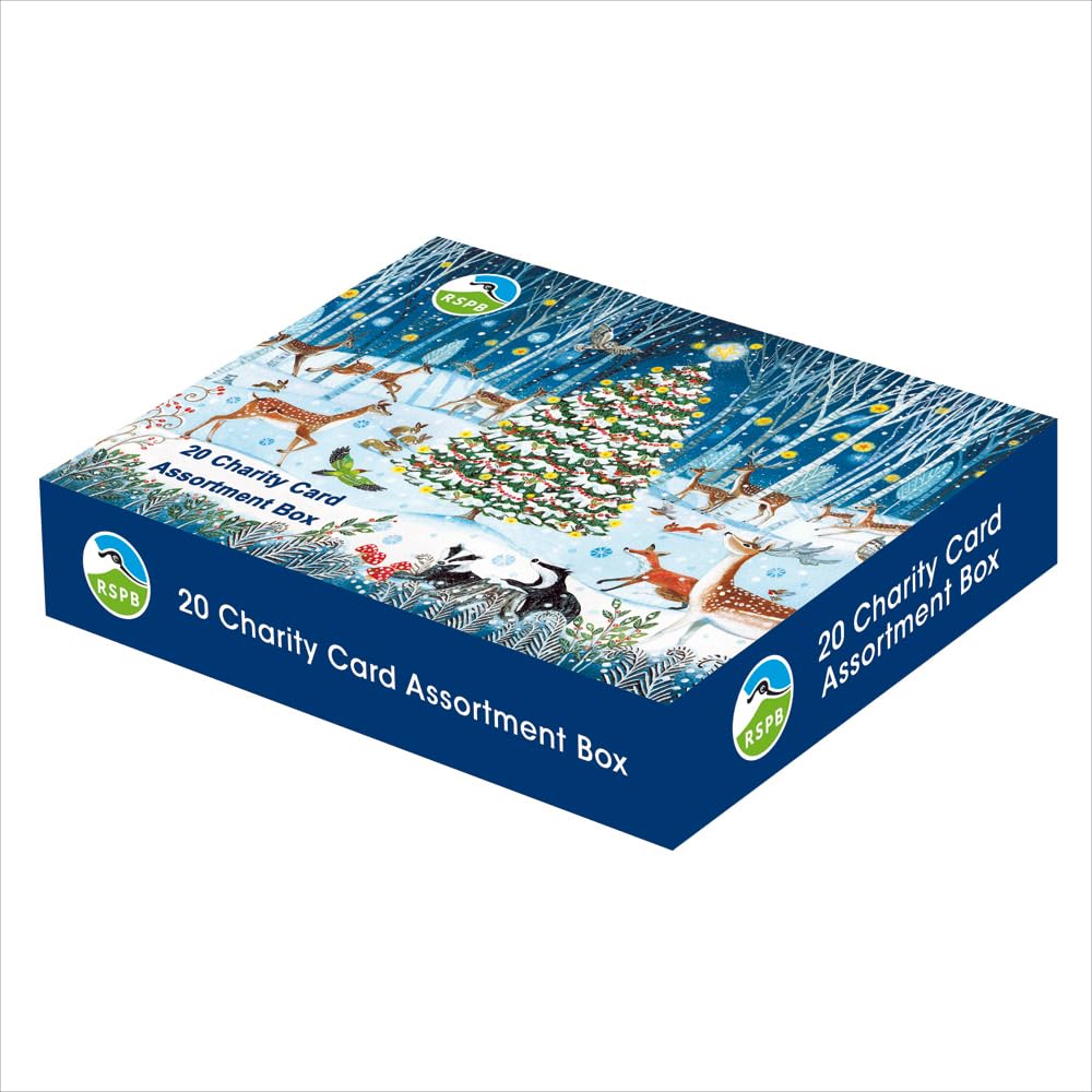 RSPB Charity Christmas Cards - Box of 20 - Multipack Assorted Designs ...