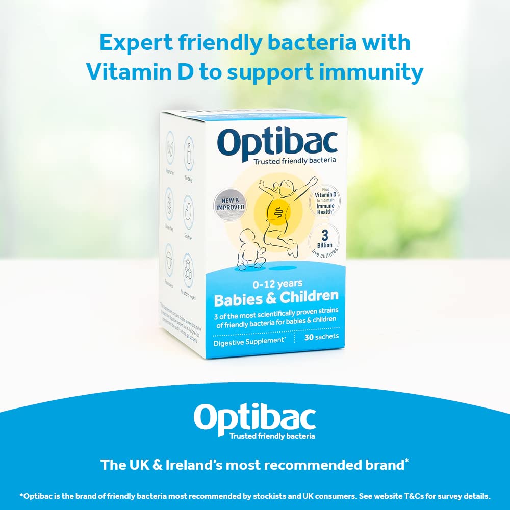 Optibac Probiotics Babies & Children - with Vitamin D for Immune System ...