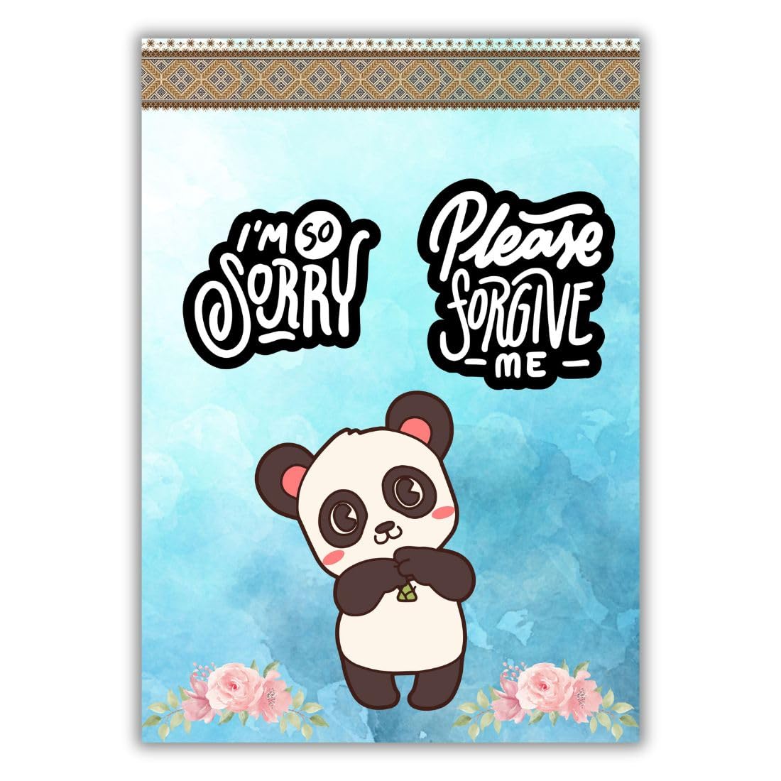 AanyaCentric Sorry Greeting Card - Blank Inside - A5 Size Printed Card ...