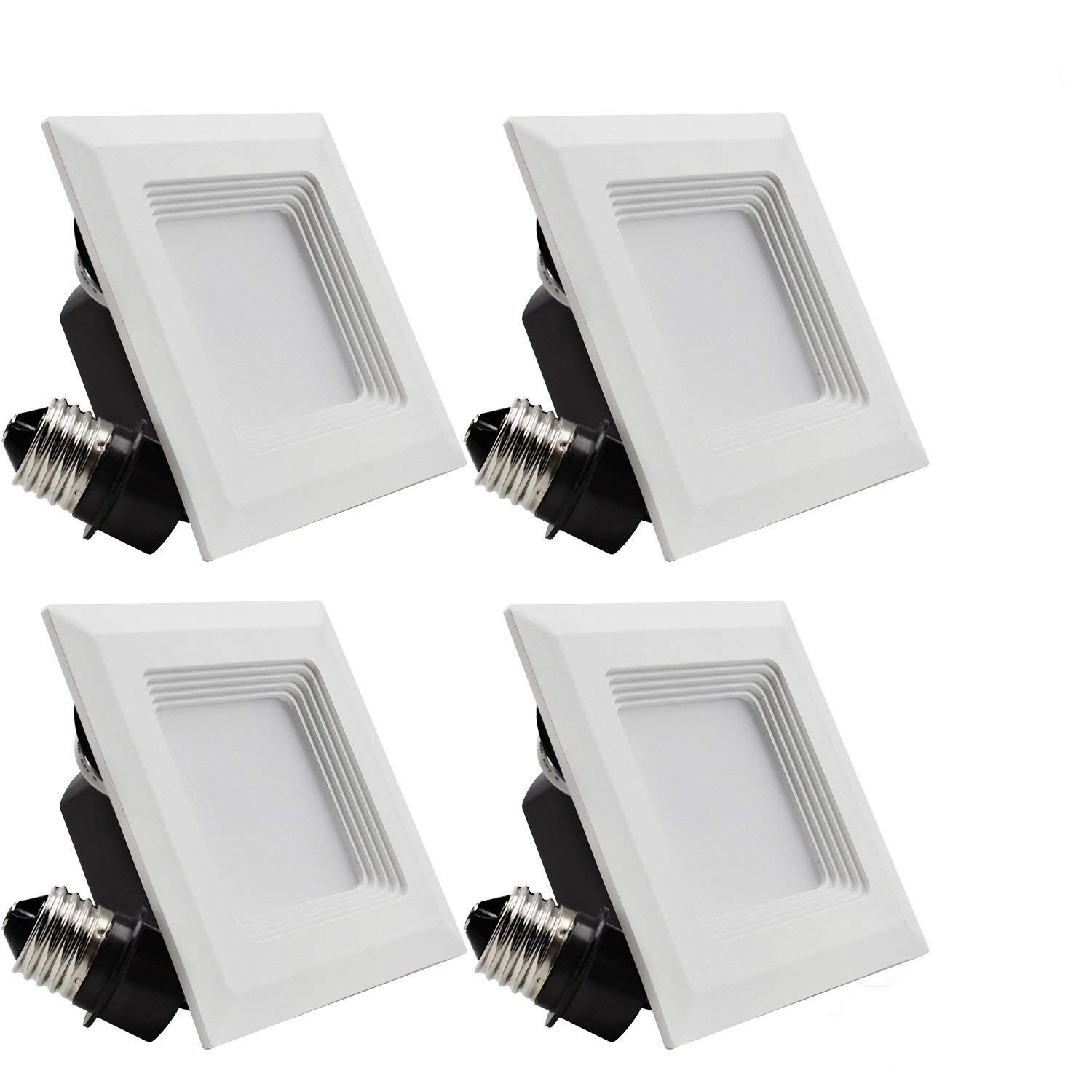 TORCHSTAR High CRI90+ 4 Inch Dimmable Retrofit LED Square Recessed ...