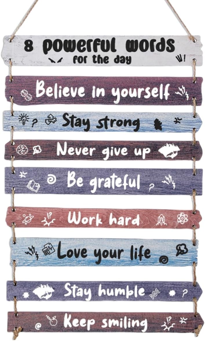 Amazon.com: Motivational Quotes Wooden Box Sign - Rules In This Office ...