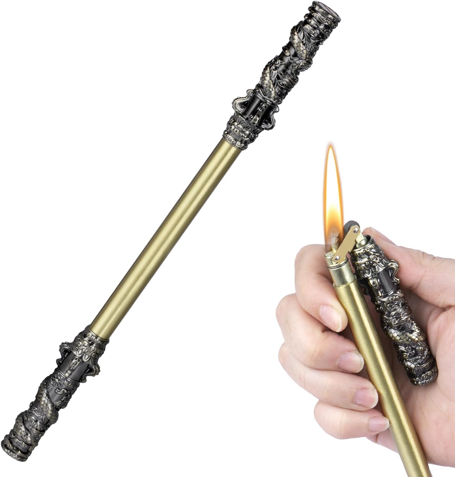 Amazon.com: BIASTNR Permanent Match Keychain Lighter, Flint Matchstick ...