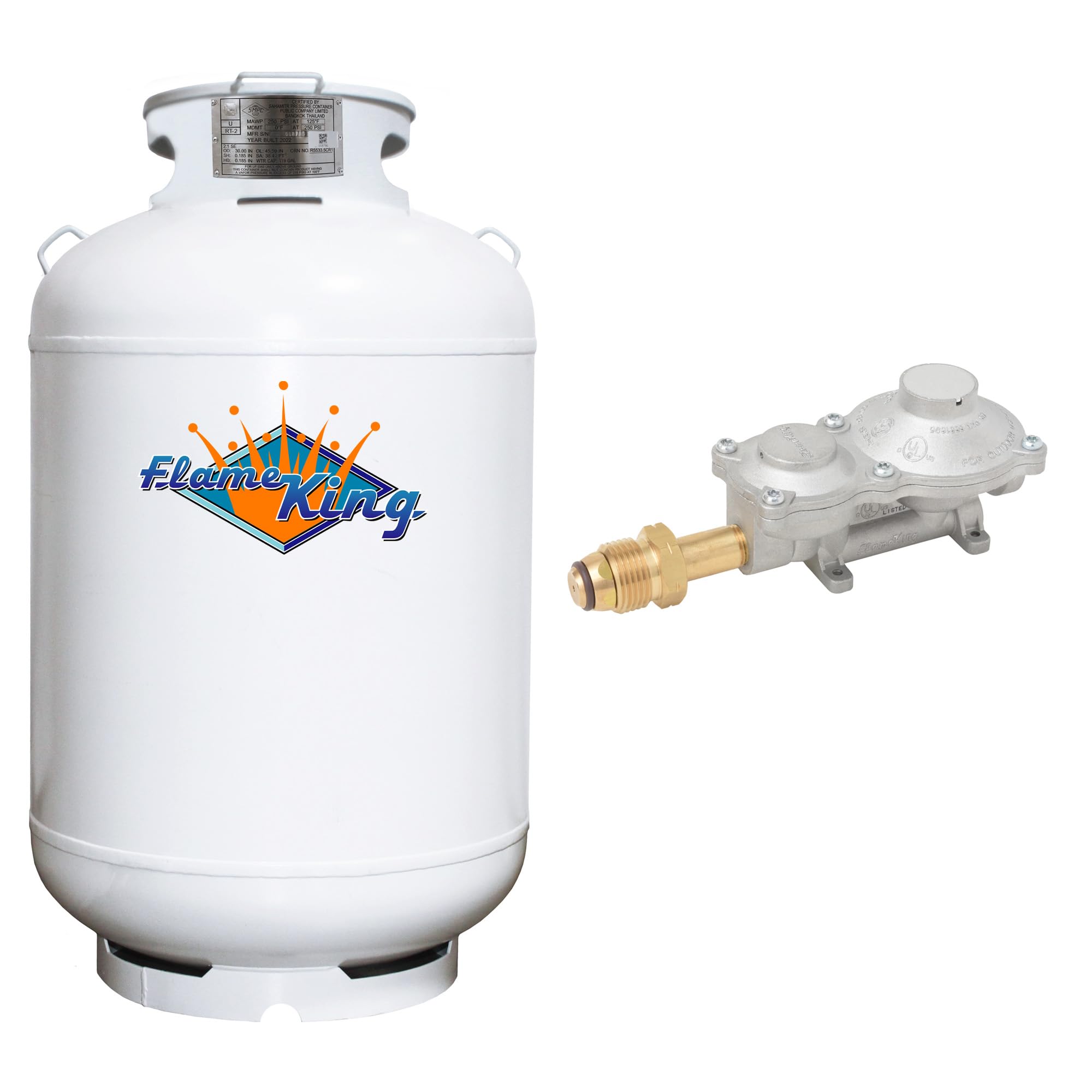 Amazon.com : Flame King YSN420ASME 420LB (120 Gallon) ASME Vertical ...