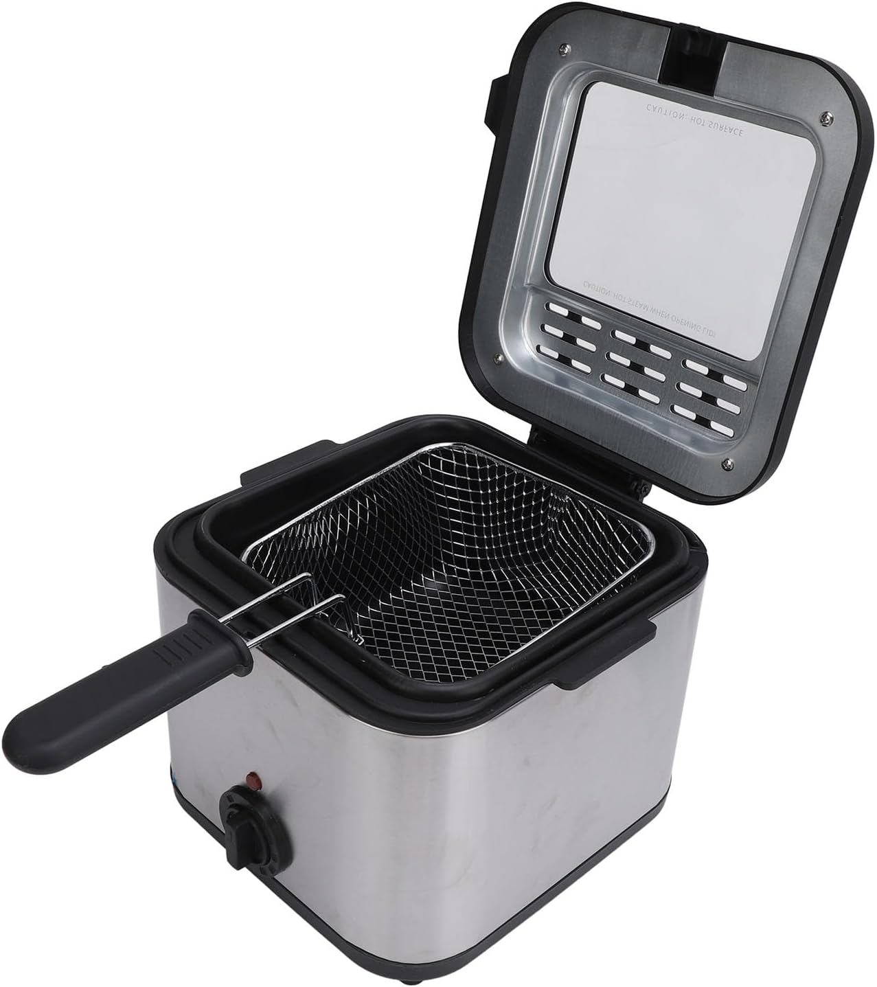 Amazon.com: Electric Oil Fryer, Stainless Steel Deep Fryer 1000W ...