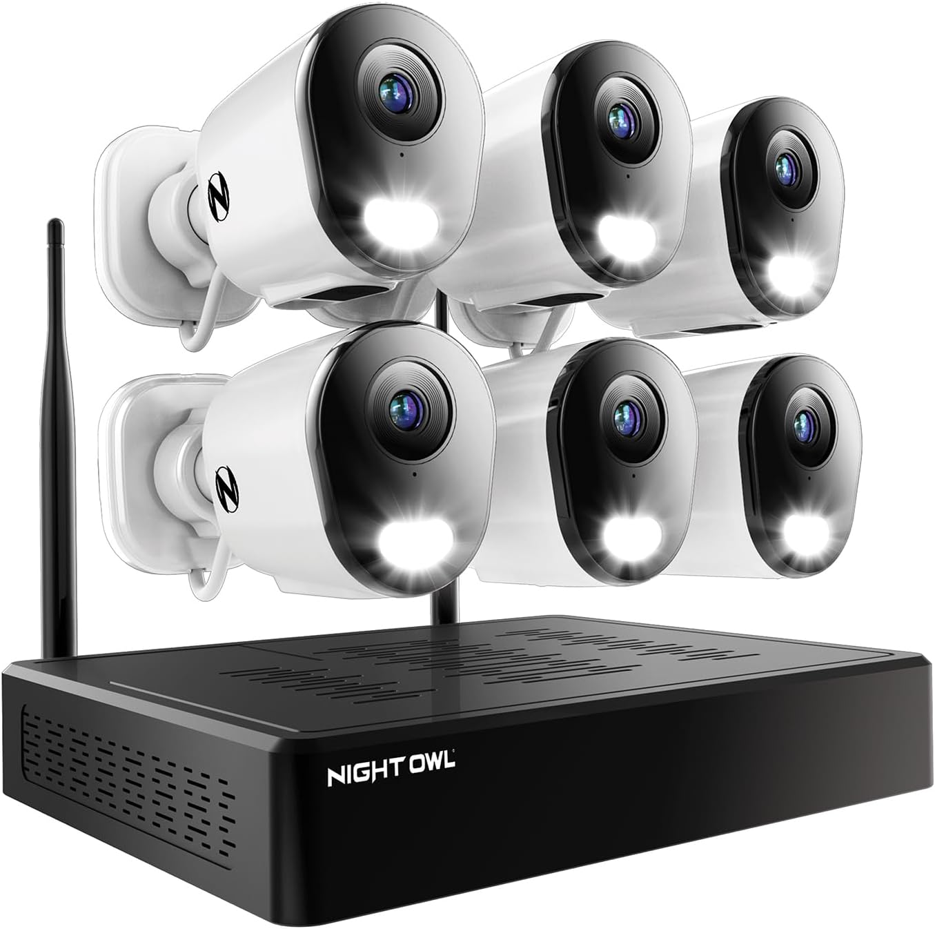 Amazon.com : Night Owl 10 Channel Bluetooth Video Home Security Camera ...