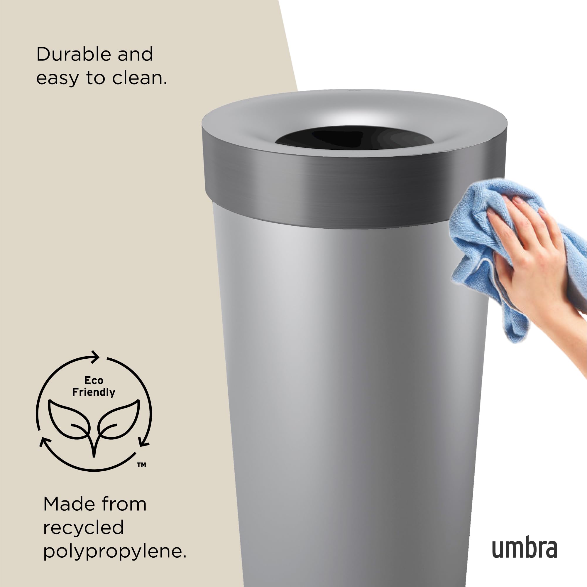 Snapklik.com : UMBRA Vento Kitchen Trash Can