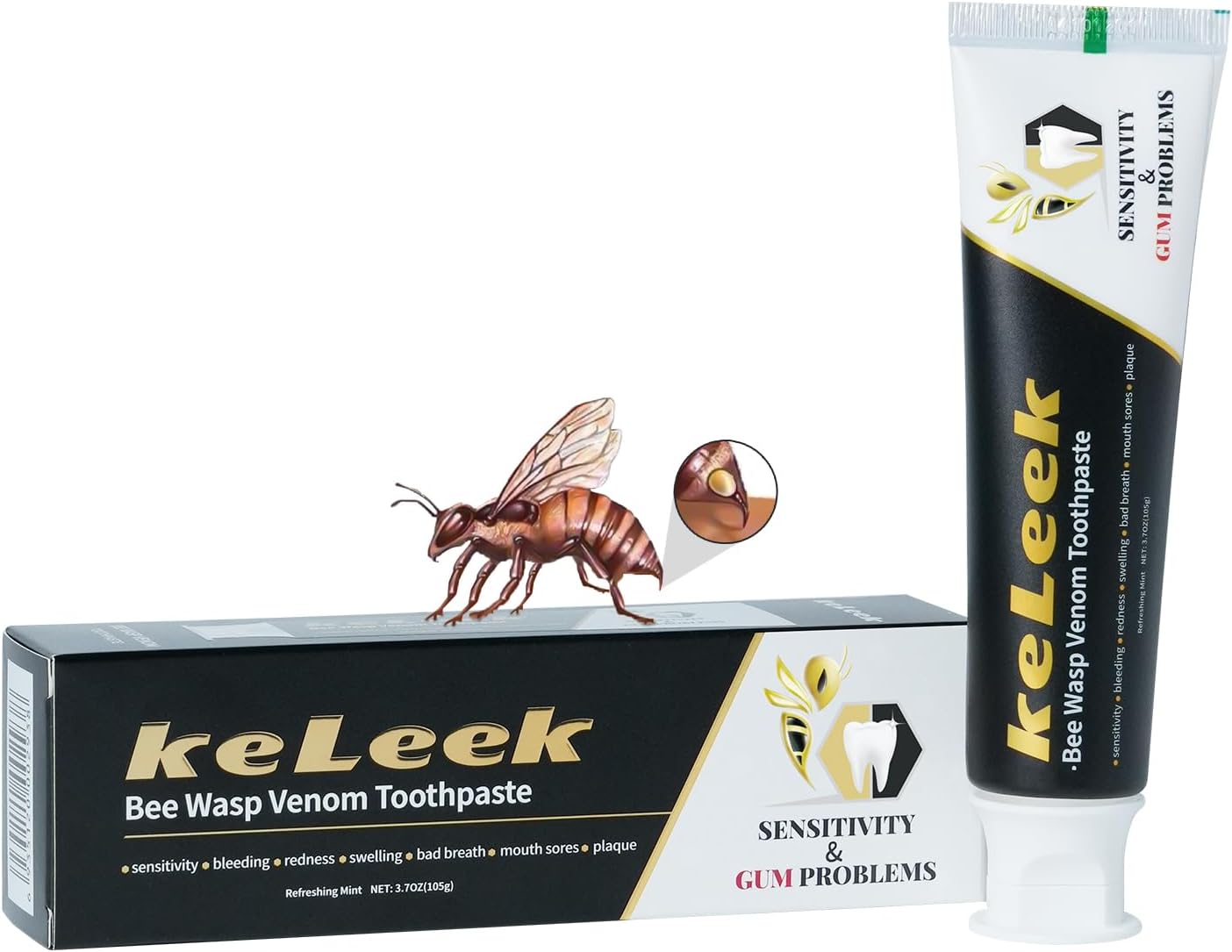 Amazon.com: Natural Bee Propolis Toothpaste for Sensitive Teeth & Anti ...