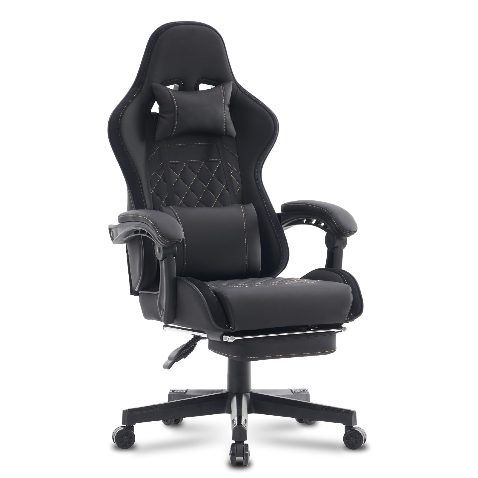 Amazon.com: Dioorest Gaming Chair Video Game Chair with Footrest Office ...