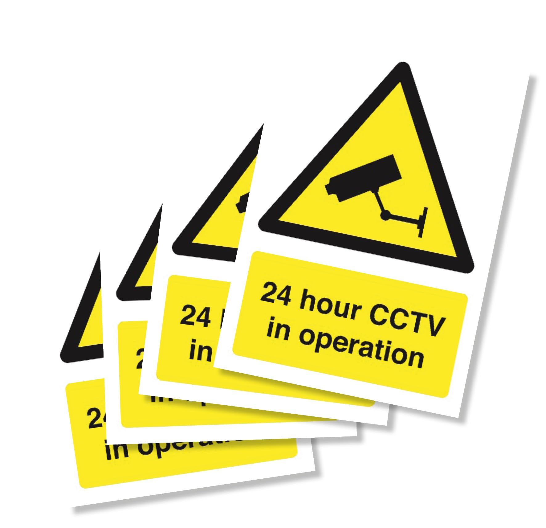 Punkcards - 4 x CCTV in Operation - Safety Sign - Security Camera ...