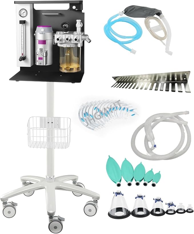 Amazon.com : JHGMYJT Veterinary Anesthesia Machine,with Trolley : Patio ...