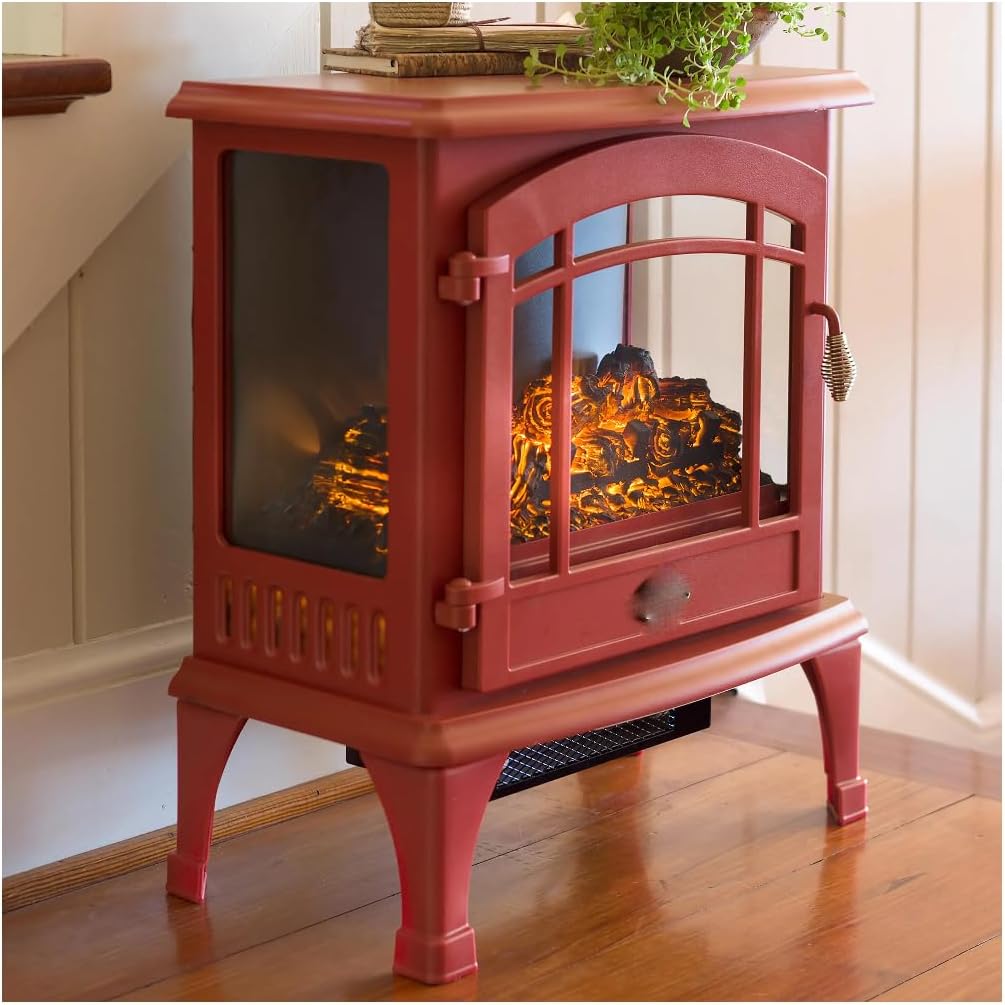 Amazon.com: Panoramic Quartz Infrared Stove Heater - cranberry, 3-Sided ...