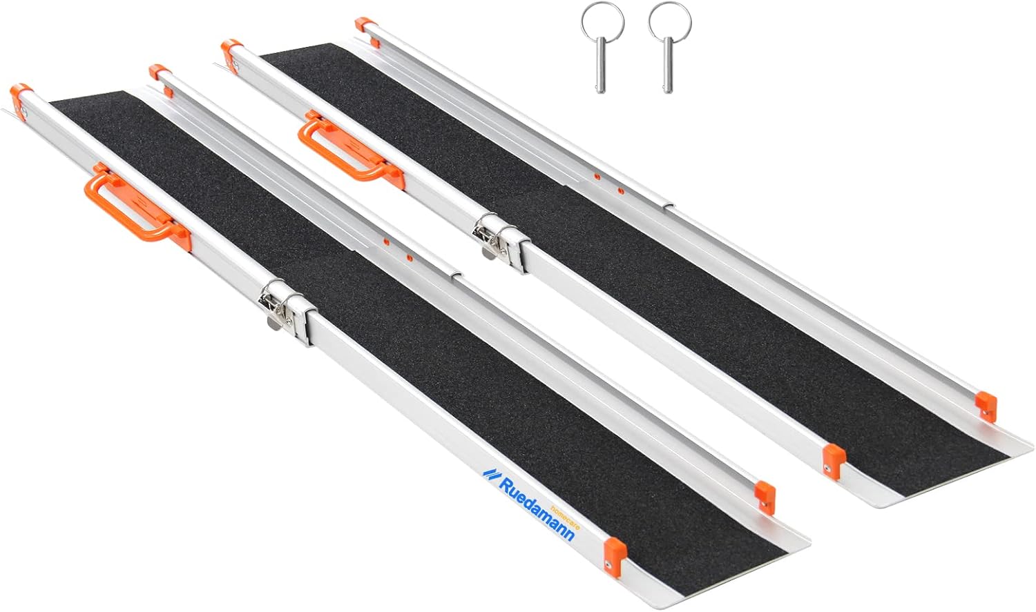 Amazon.com: Ruedamann Portable Wheelchair Ramp, 5FT Adjustable Aluminum ...