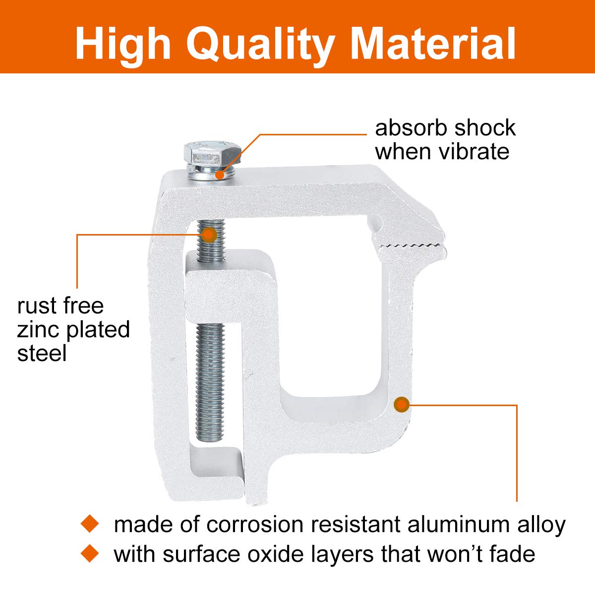 Snapklik.com : Truck Topper Clamps Cap Camper Shell Mounting Clamps For ...