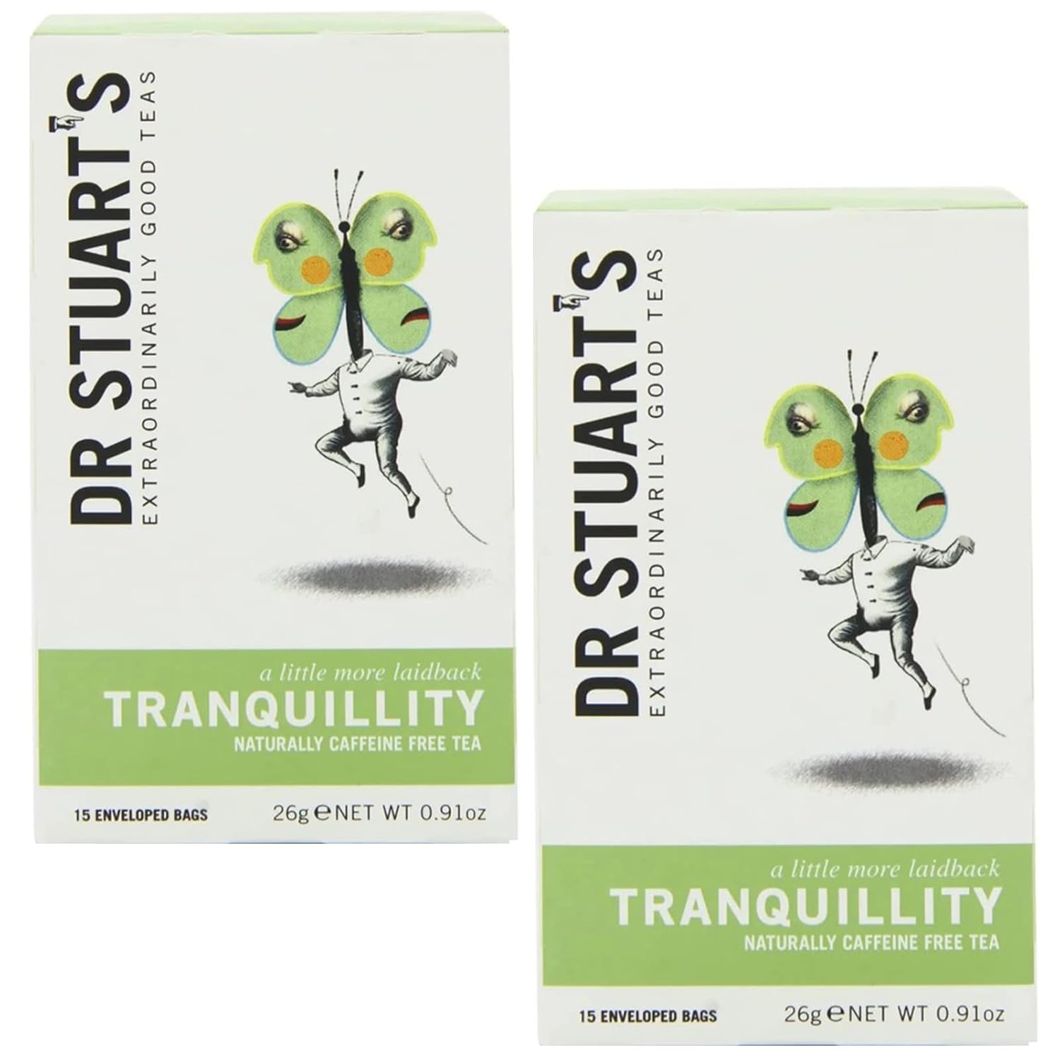 Amazon.com : Dr Stuarts Tranquillity Tea | Pack of 2 | 26g (15 Teabags ...