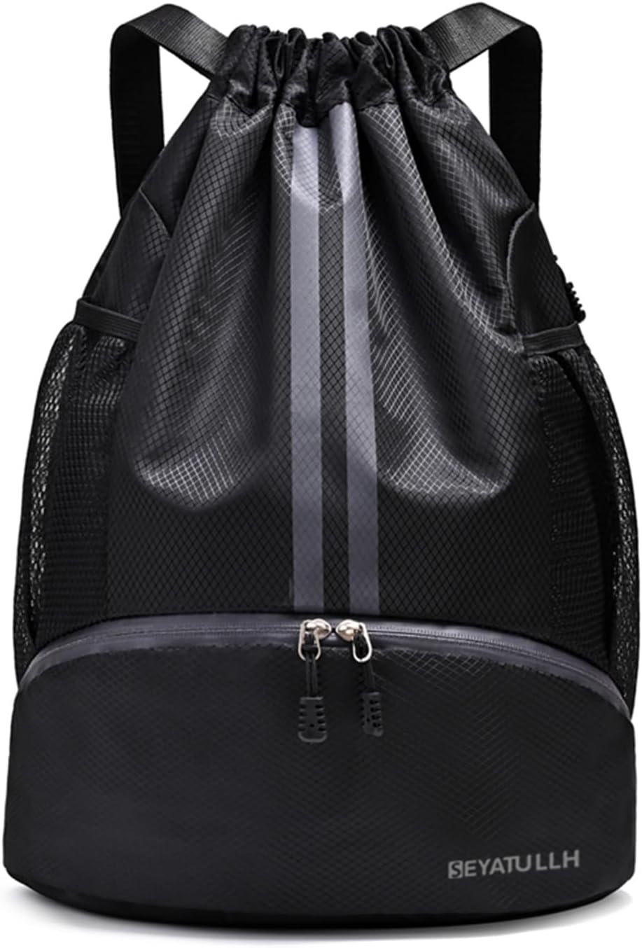 Amazon.com | SEYATULLH Drawstring Backpack Sports Swimming Gym String ...
