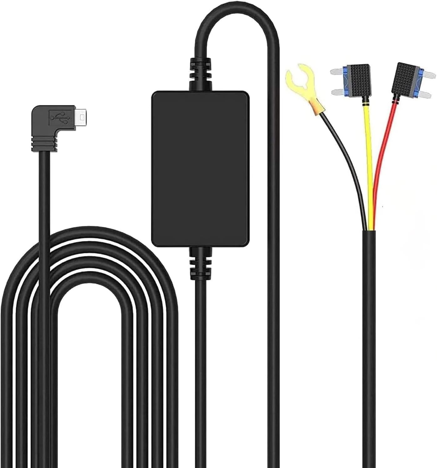 Amazon.com: Bileeko Dash Cam Hardwire Kit, Mini USB Hard Wire Kit Fuse ...