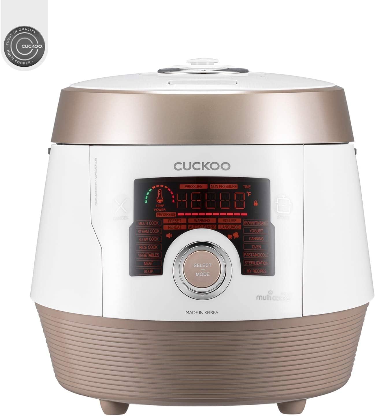Amazon.com: CUCKOO Electric Pressure Cooker 14 Menu Options: White ...
