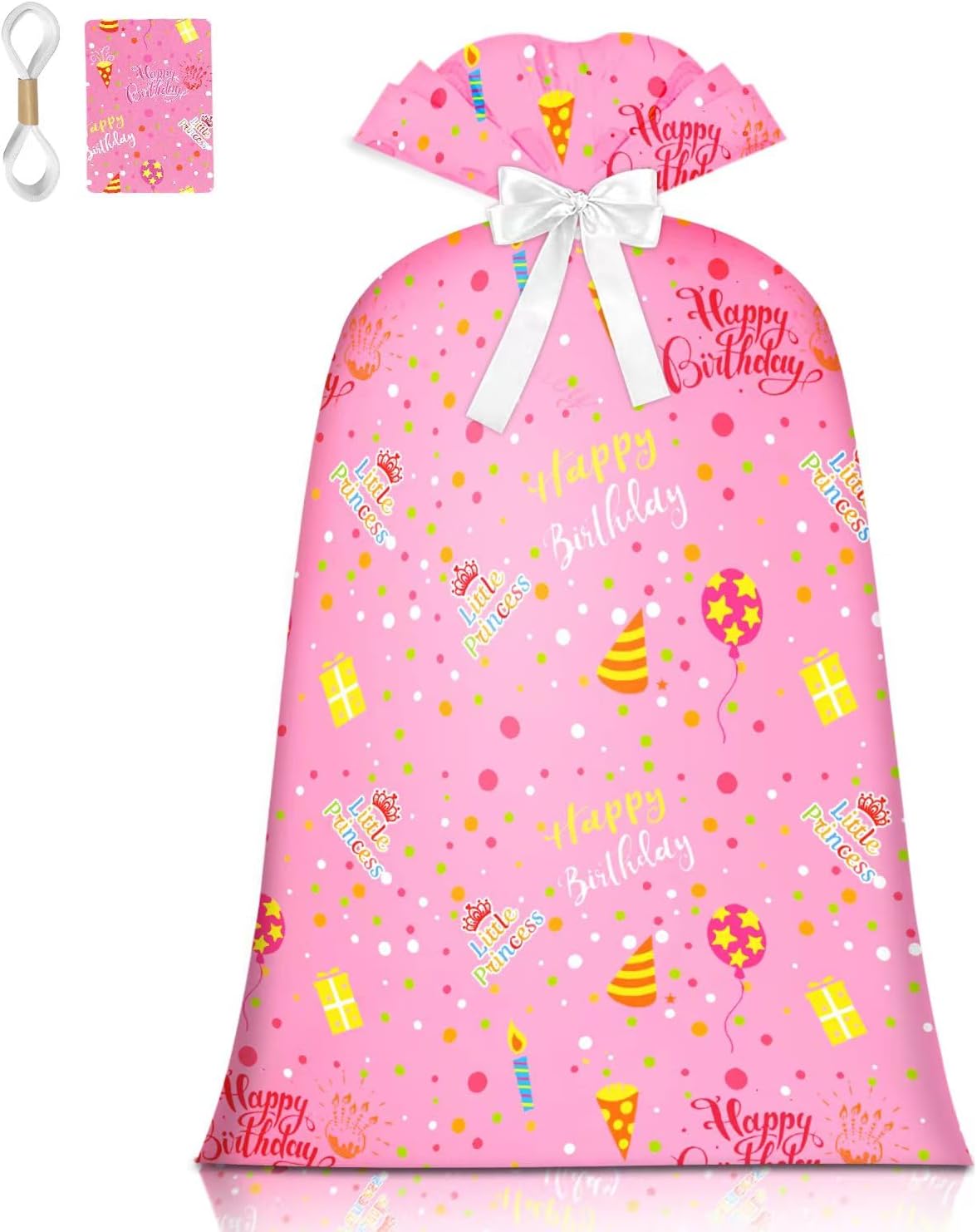 Amazon.com: BWLOIES Extra Large Gift Bag Girl Birthday Jumbo Gift Bag ...