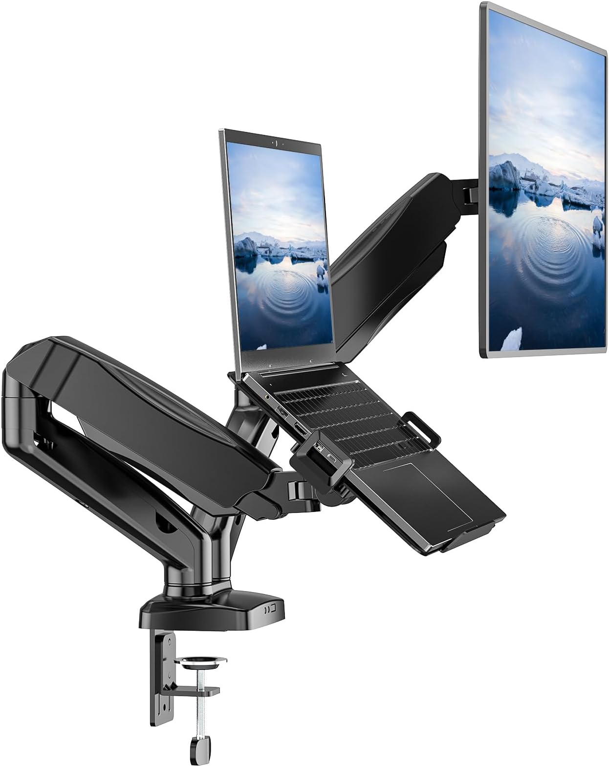 Amazon.com: NB North Bayou Laptop Mount with Adjustable Tray for 10-17 ...