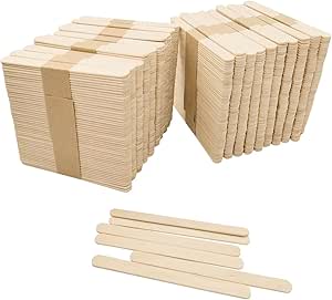 Batonnet Bois, 1000pcs Baton de Sucette en Bois Naturel, Batonnet de ...