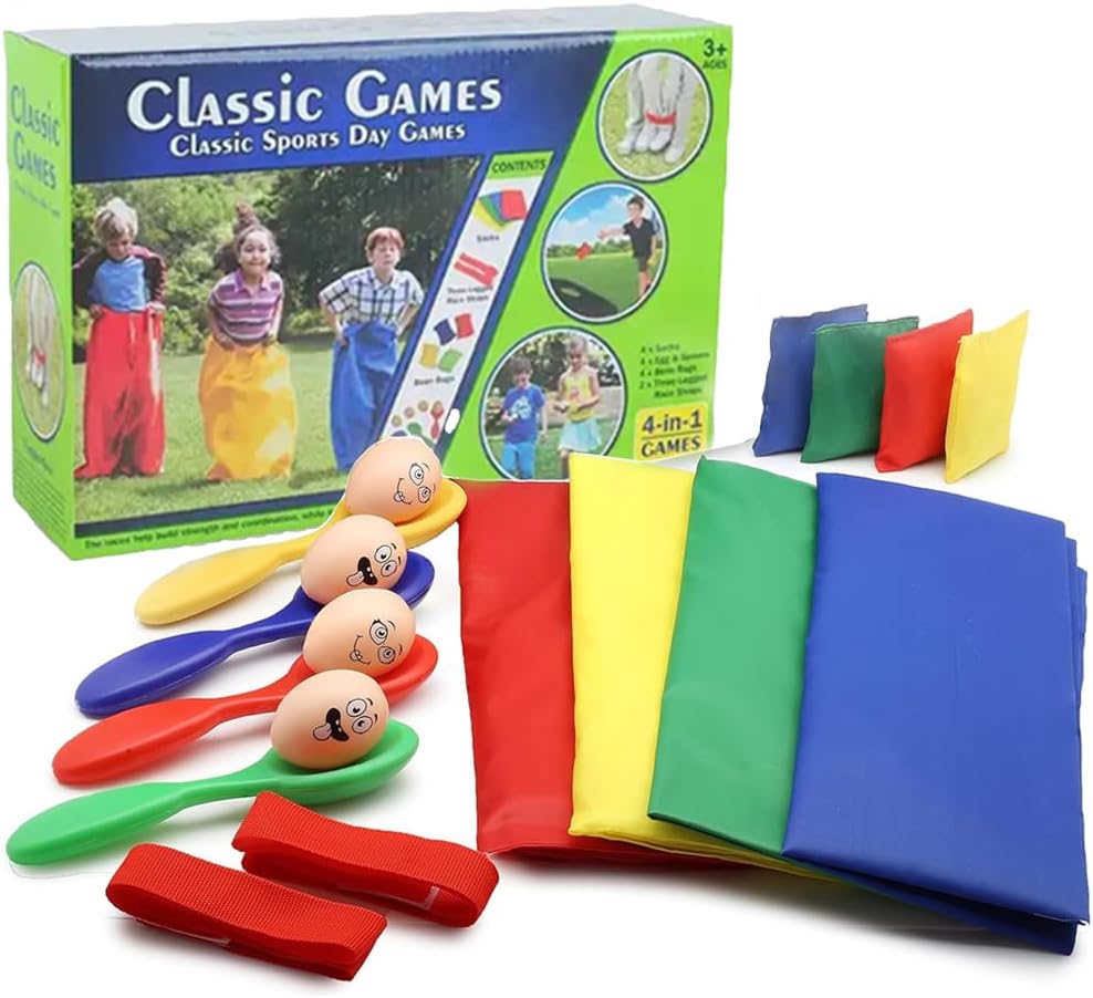 18 Pcs Outdoor Games Potato Sack Race Bags for Kids Adults 4-10 Players ...