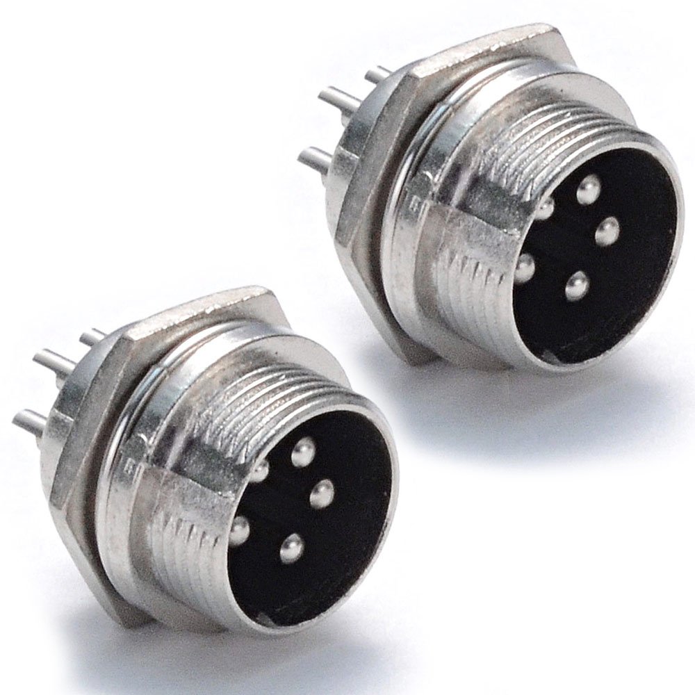 Amazon.com: Seismic Audio - New Pack of Two (2) 5 Pin Male DIN Panel ...