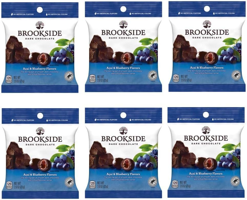 Amazon.com : Brookside Dark Chocolate, Acai/Blueberry, Basic, 32 Oz ...