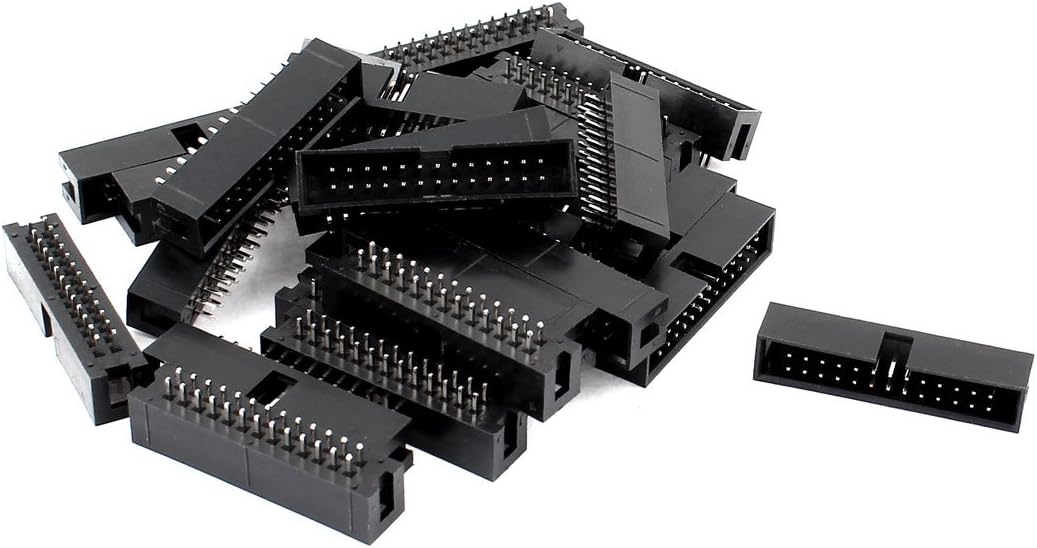 sourcing map 28pcs 2 * 13 26Pin 2.54mm IDC Socket Box Header Straight ...