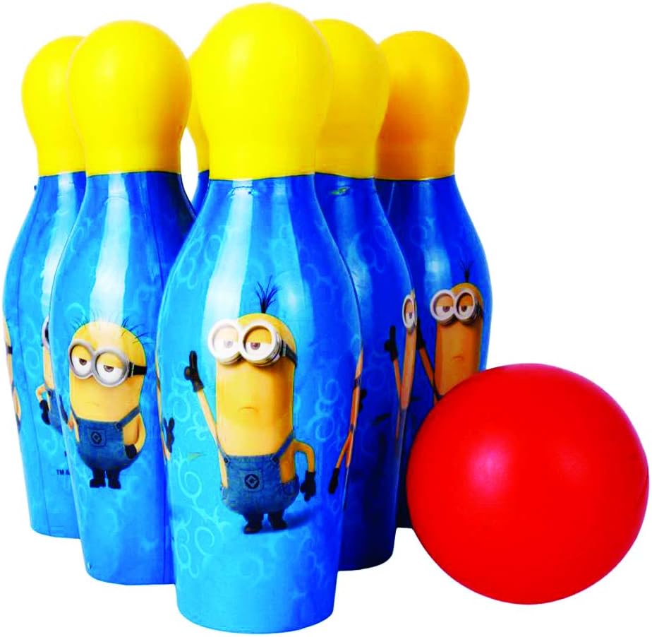 Zitto Minions Bowling Set Plastic 6 Pins 1 Balls Educational Mini ...