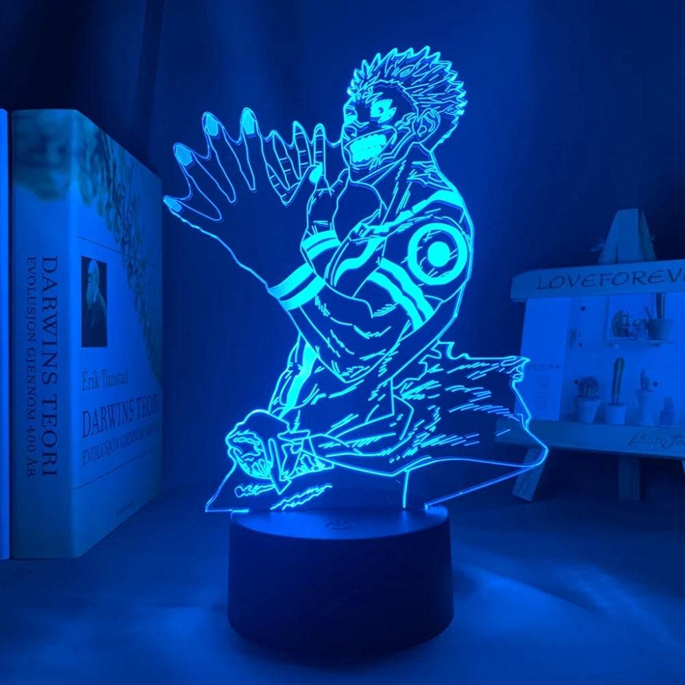Buy Anime Lamp Ryomen Sukuna Light Jujutsu Kaisen Led Night Light for ...