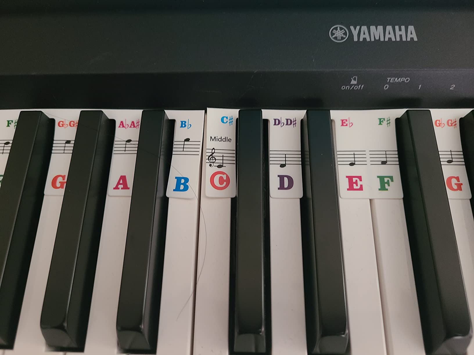 $3/mo - Finance Piano Key Stickers for Beginners Kids 61/88 Full-Size ...