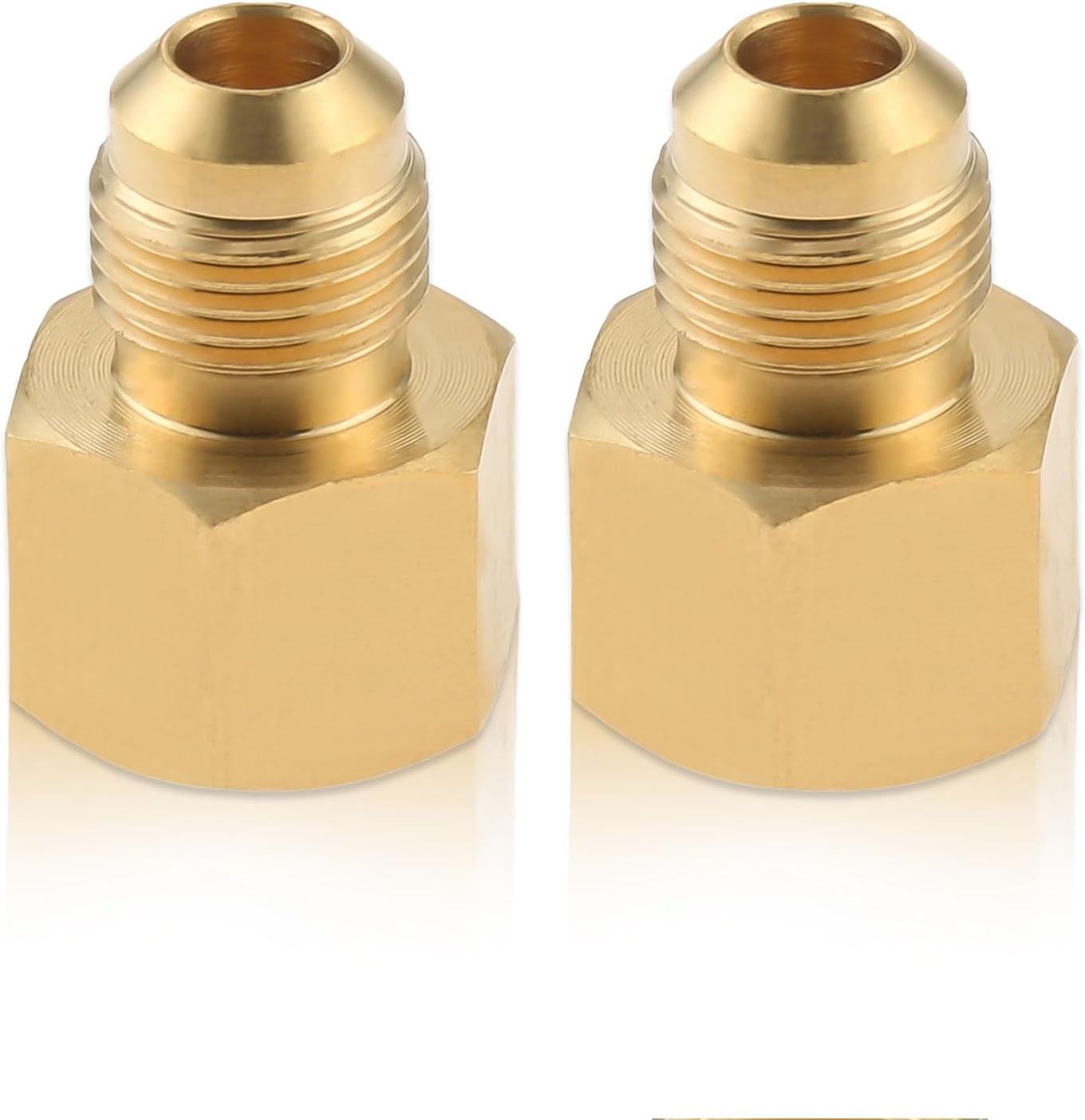 Amazon.com : Mtsooning 2PCS Brass Propane Tube Adapter, 3/8" Male Flare ...