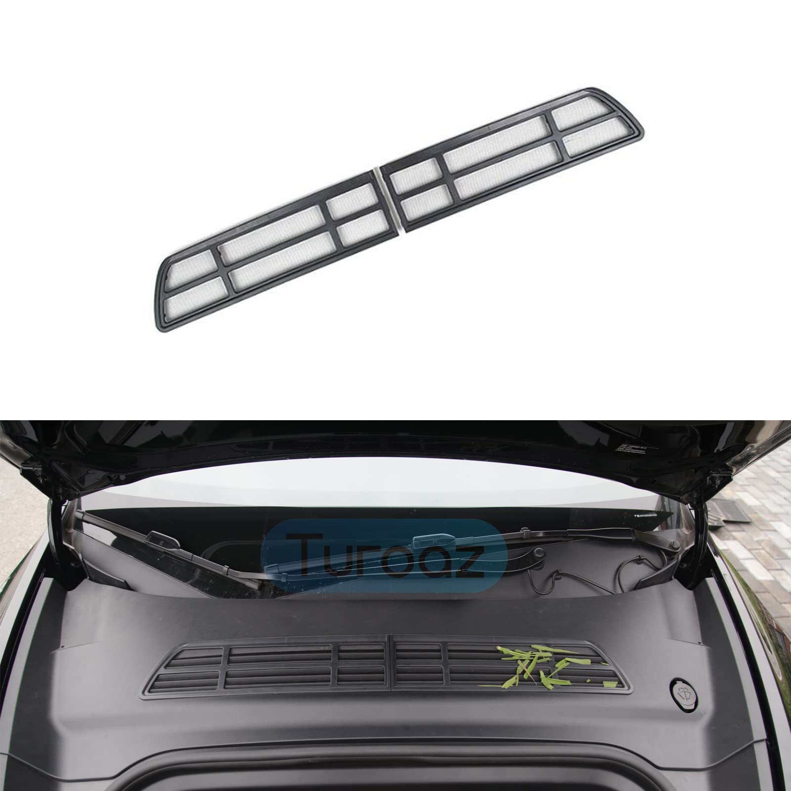 Turoaz Air Intake Grille Fit for Tesla Model Y 2021 2022 2023, ABS ...