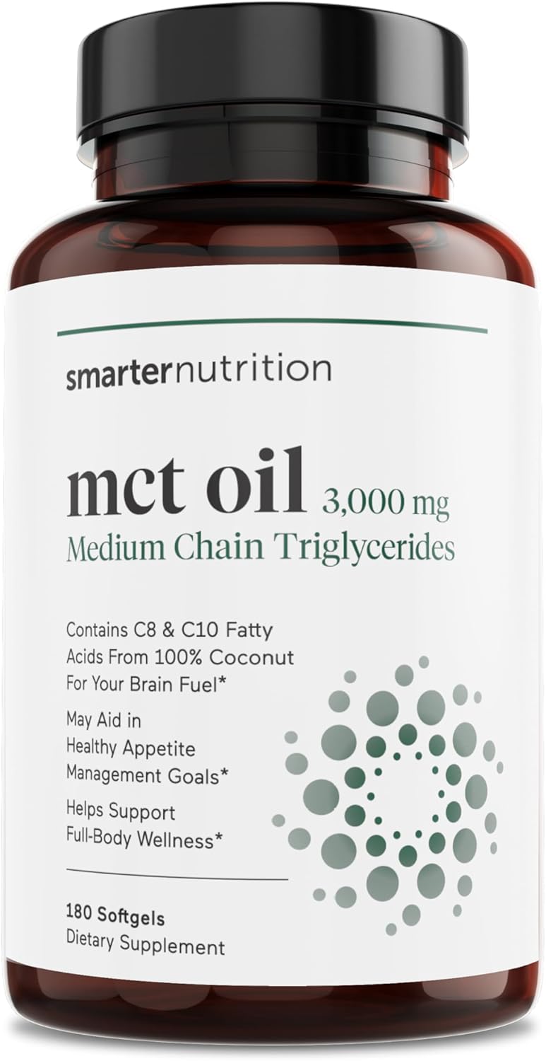 Amazon.com: Smarter Nutrition MCT Oil Capsules from Coconuts - Keto Friendly - Fatty Acids C8 ...