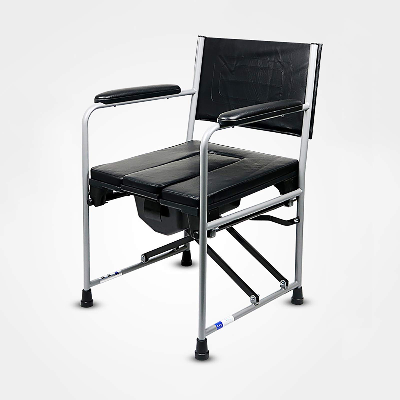 Buy Toilet Seat Commode, Folding Commode Chair with Bucket, Strong ...