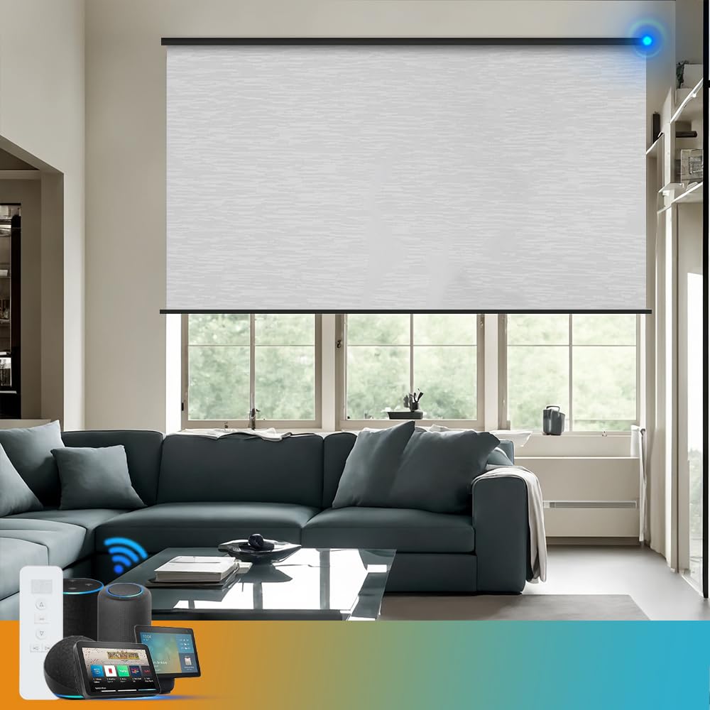 Amazon.com: Blindify Motorized Blinds with Remote, 100% Blackout Smart ...
