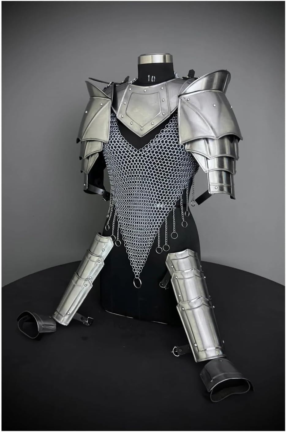 Amazon.com: Medieval Female Knight Armor Set: Steel Gorget, Pouldron ...