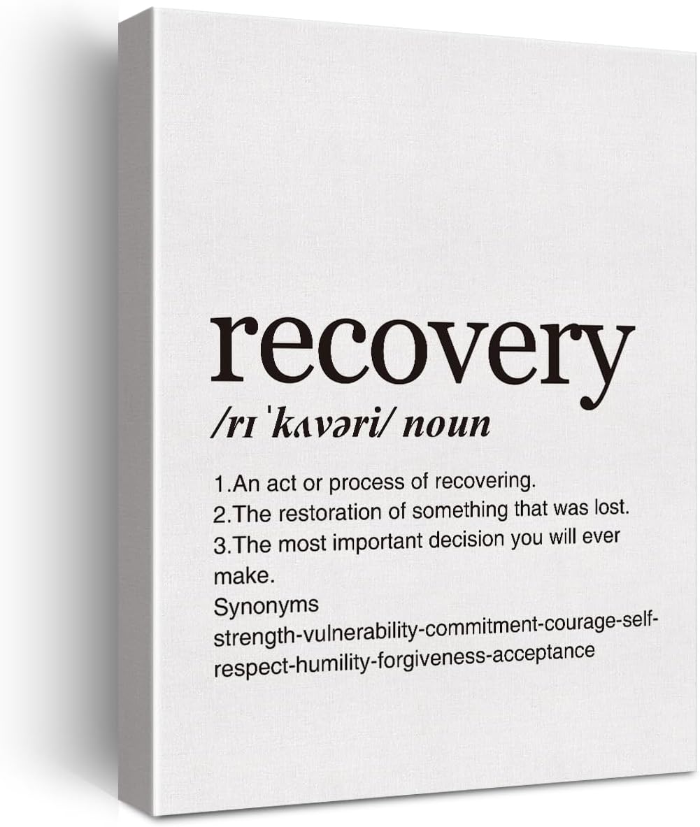 Amazon.com: GTGIC Recovery Definition Print Canvas Wall Art Home Office ...