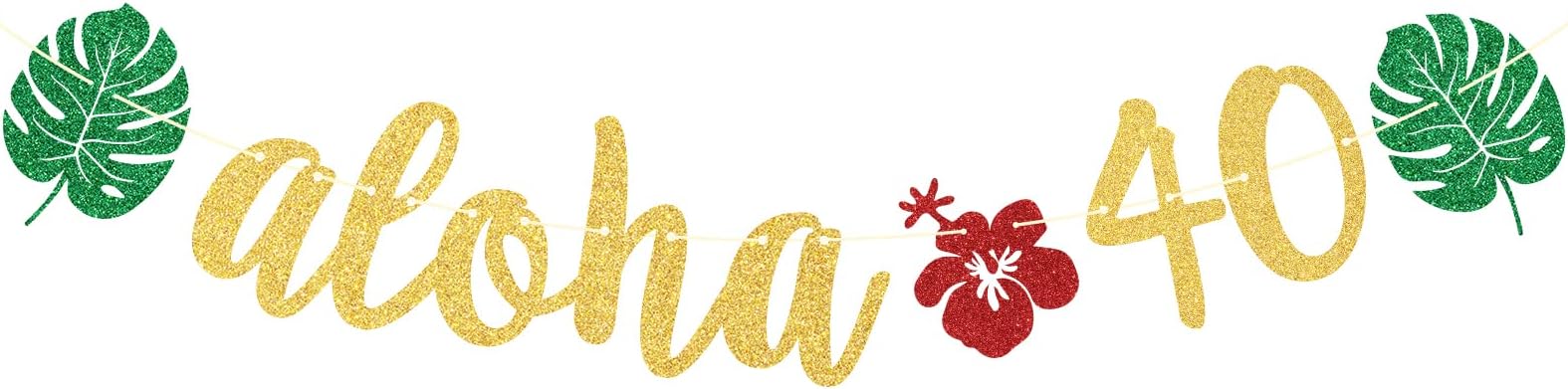 Amazon.com: Aloha 18 Banner, Hawaiian Aloha Happy 18th Birthday Banner ...