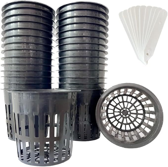 Amazon.com: CHTASO 30 Pack 4 Inch Net Cup Pots, Plastic Lightweight ...