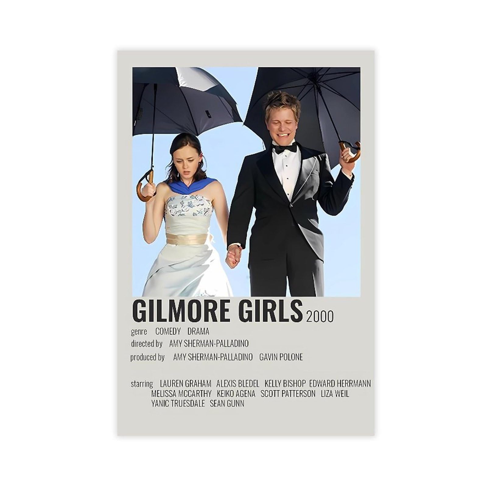 Amazon.com: Gilmore Girls Movie Poster Canvas Poster Wall Art Decor ...