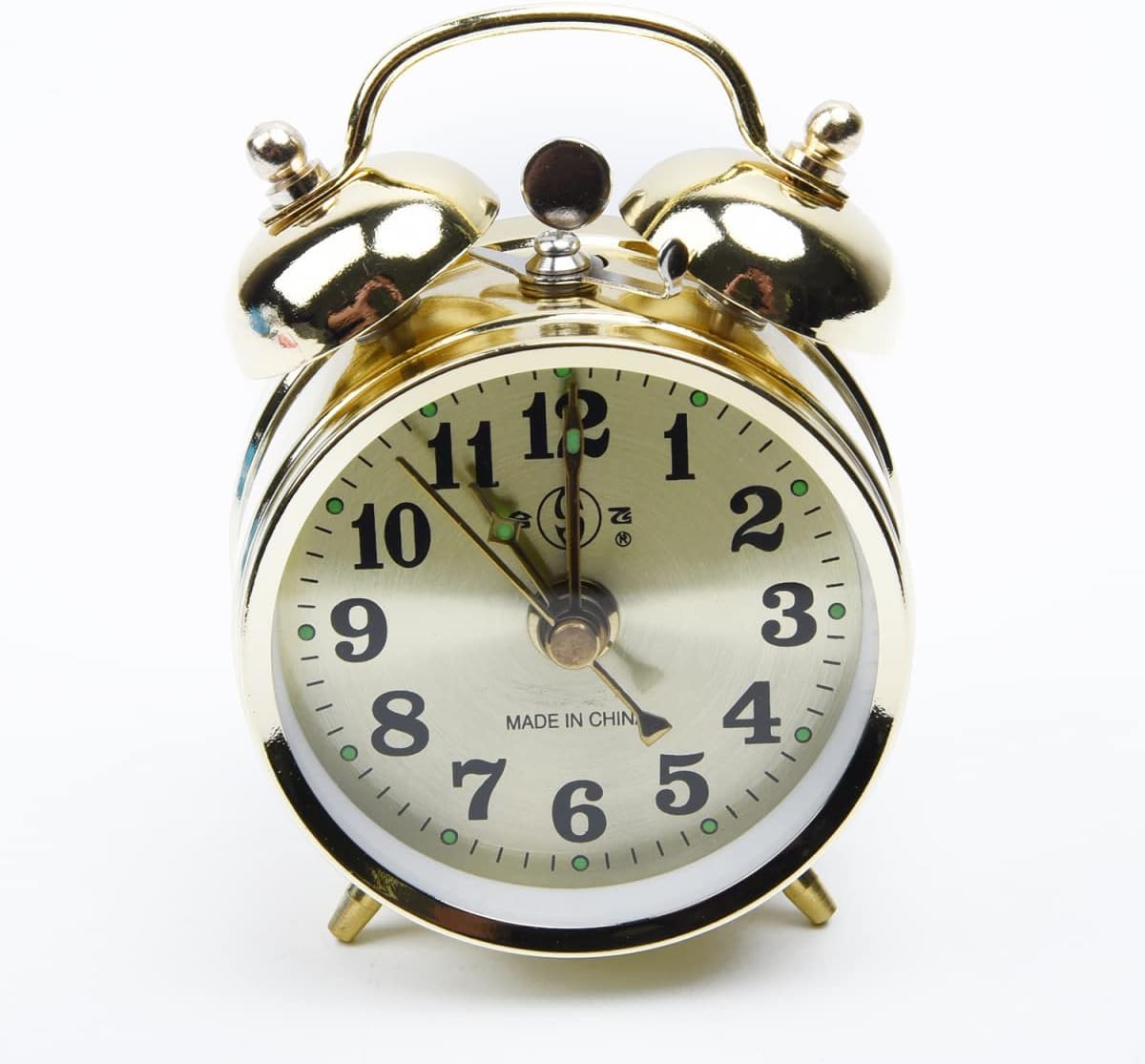 Amazon.com: Caphex Alarm Clocks for Bedrooms Horseshoe Mechanical Gold ...