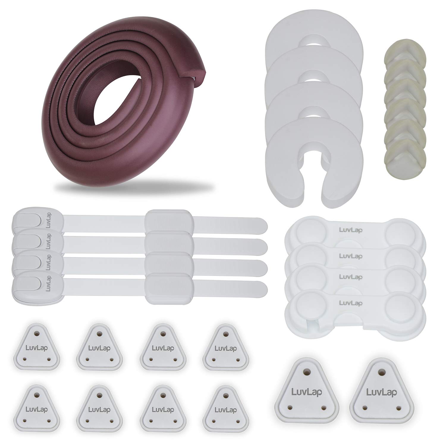 Buy LuvLap Baby Safety Combo Pack, 2 Metre Edge Protectors, 4 Door ...