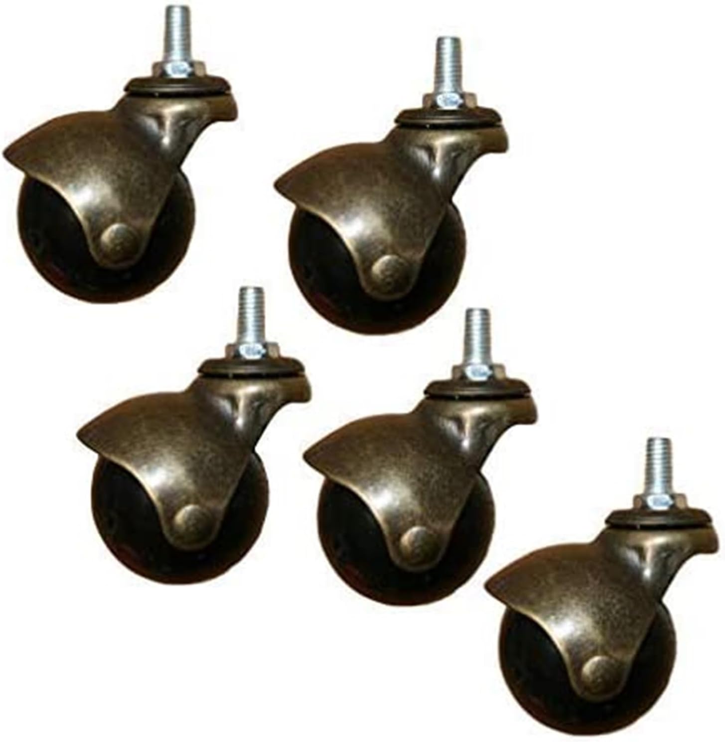 Amazon.com: Moving Caster Wheels Trolley Wheels 5pcs Swivel Stem ...