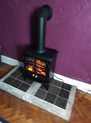 Dimplex Tango Optiflame Electric Stove, Matt Black Free Standing ...
