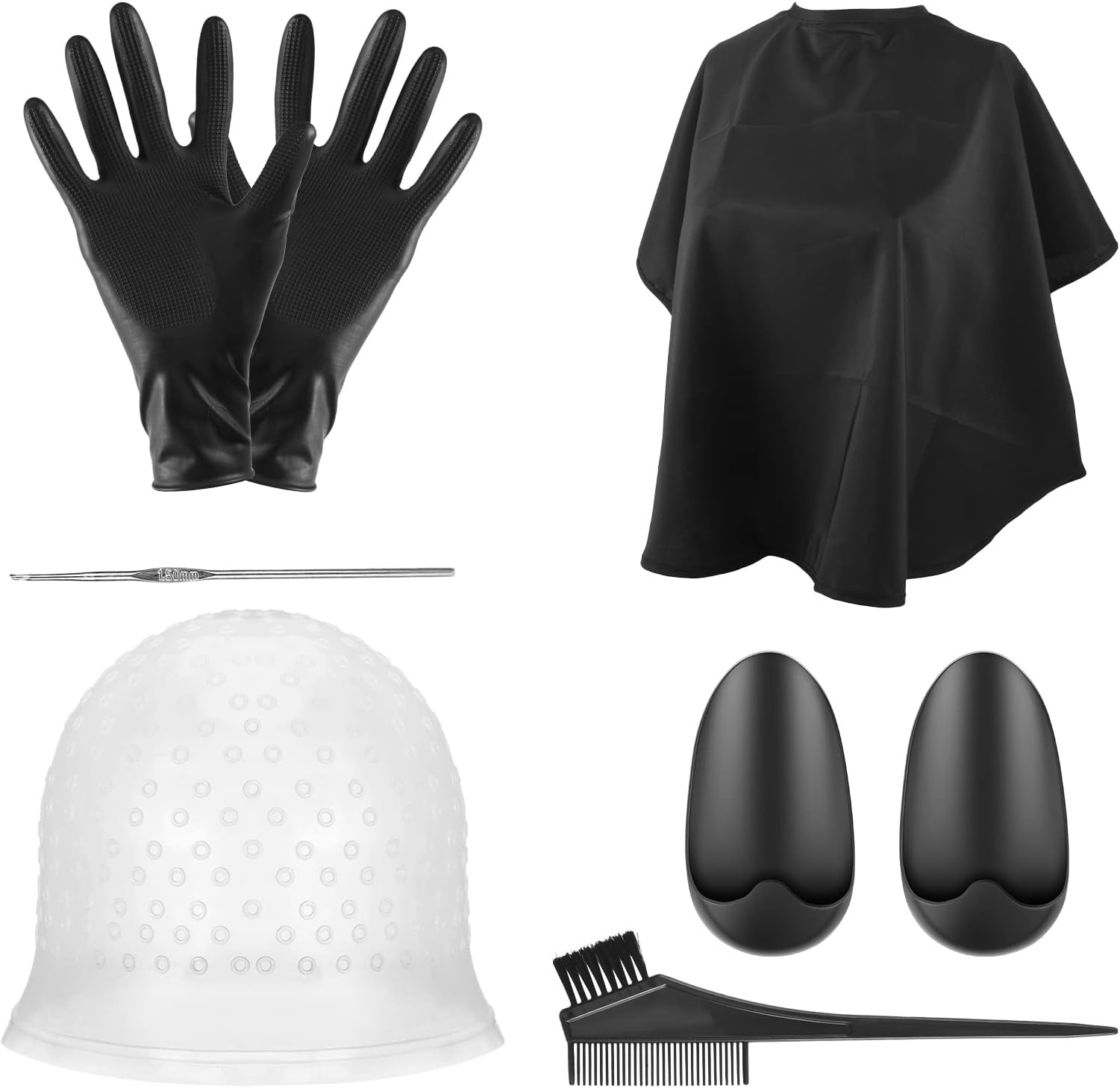 Amazon.com : FRIUSATE Hair Coloring Highlighting Cap, 8 Pieces Hair ...